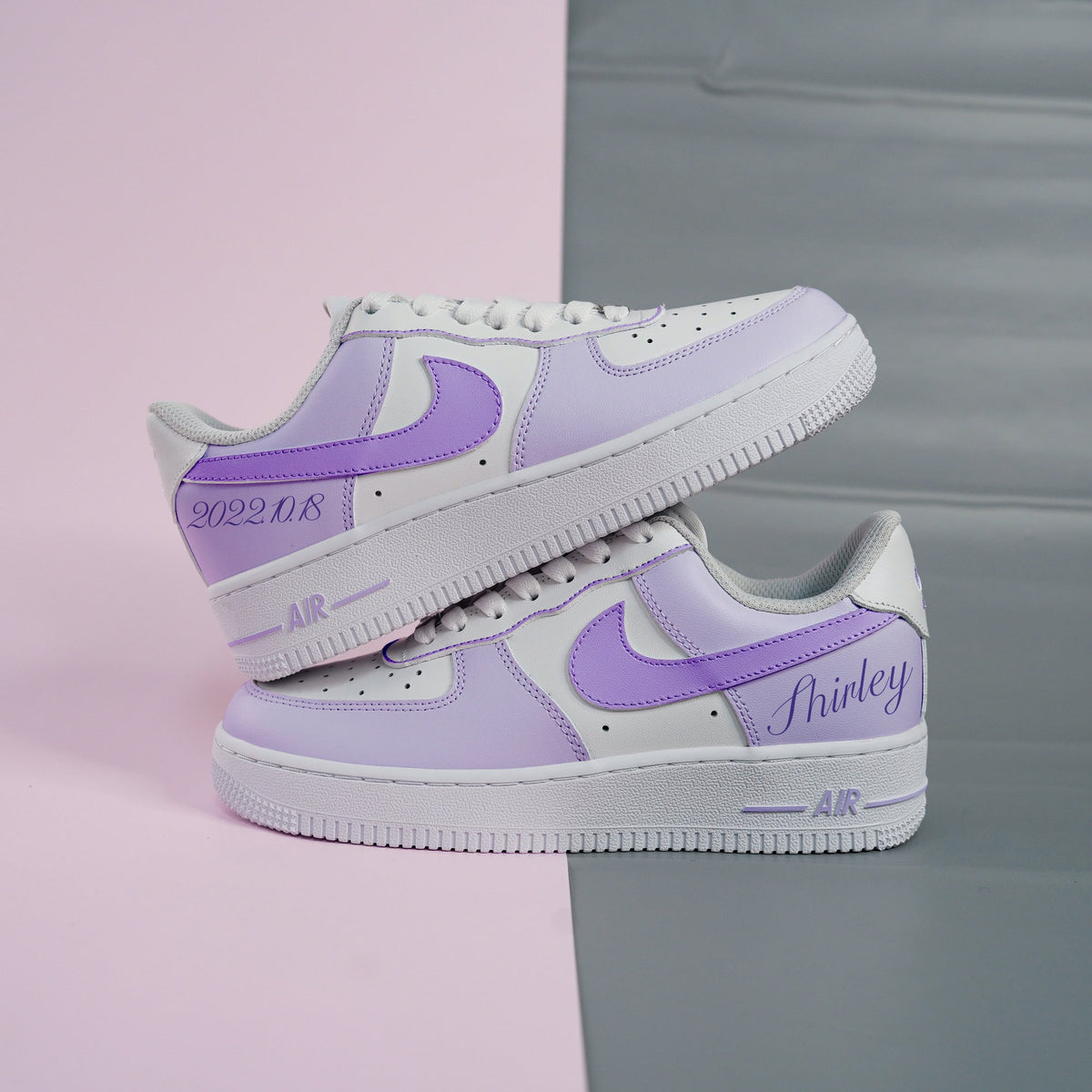 Purple Air Force 1s Custom Shoes Sneakers – SHECUSTOMIZE