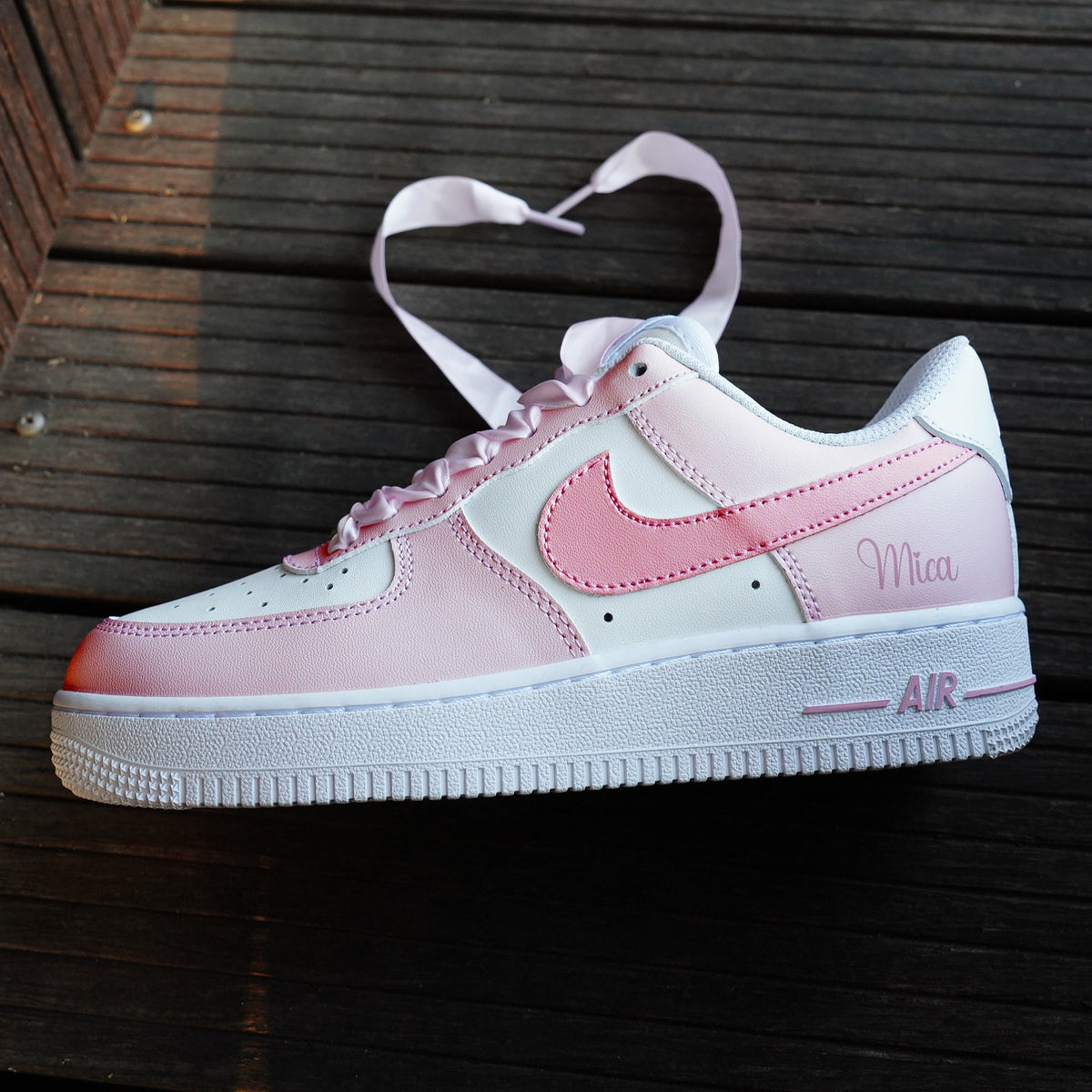 Pink Air Force 1s Custom Shoes Sneakers – SHECUSTOMIZE