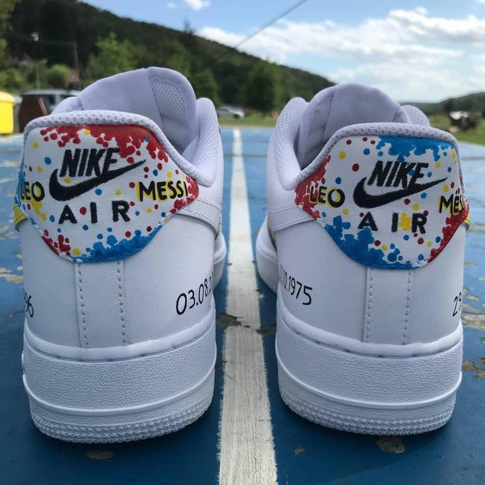 Barcelona Leo Messi Custom Air Force 1 – SHECUSTOMIZE