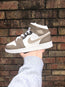 Beige Custom Air Jordan 1 – SHECUSTOMIZE