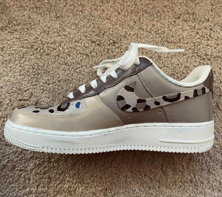 Beige leopard print Custom Air Force 1 – SHECUSTOMIZE