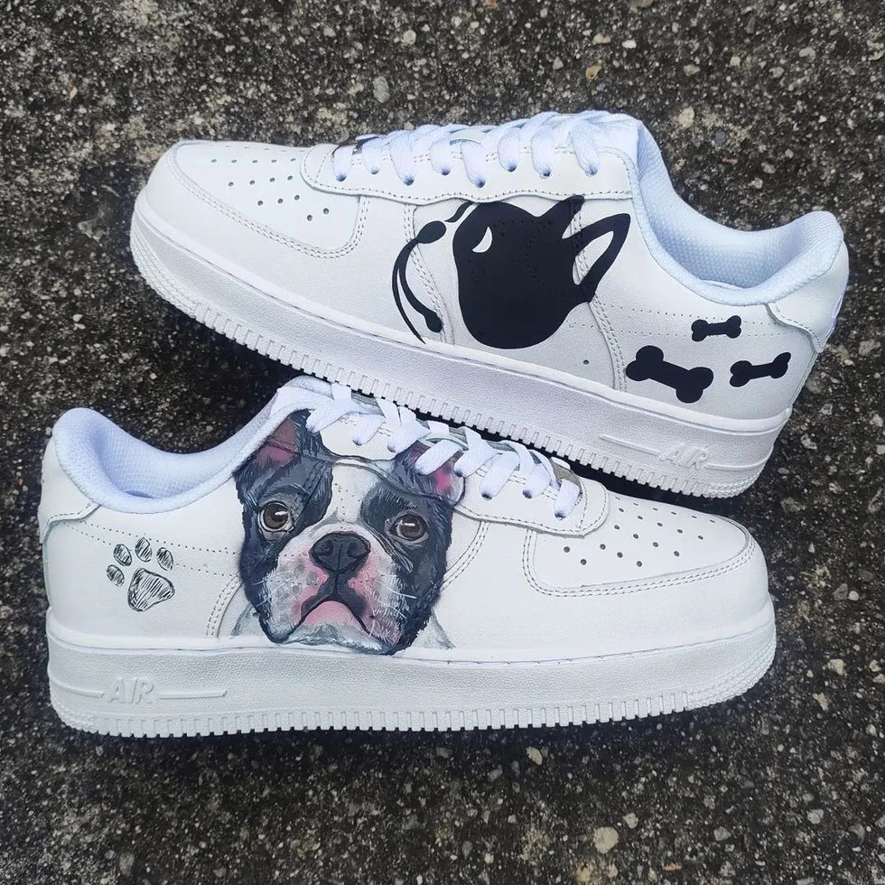 Black Dog Theme Custom Air Force 1 – SHECUSTOMIZE