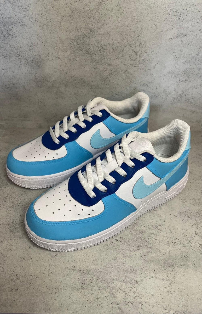 Blue Custom Air Force 1 – SHECUSTOMIZE