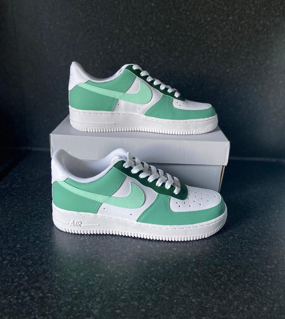 Green Custom Air Force 1 – SHECUSTOMIZE