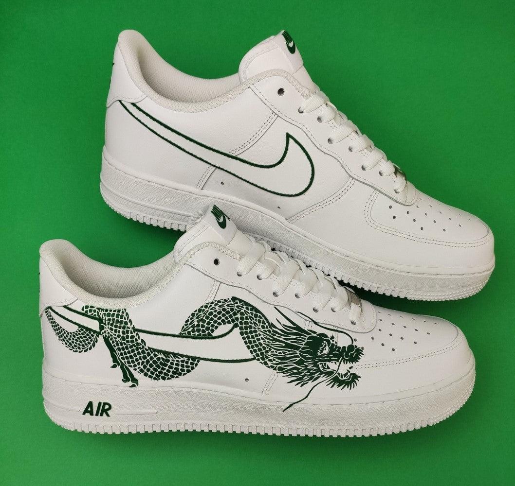Green Dragon Custom Air Force 1 – SHECUSTOMIZE