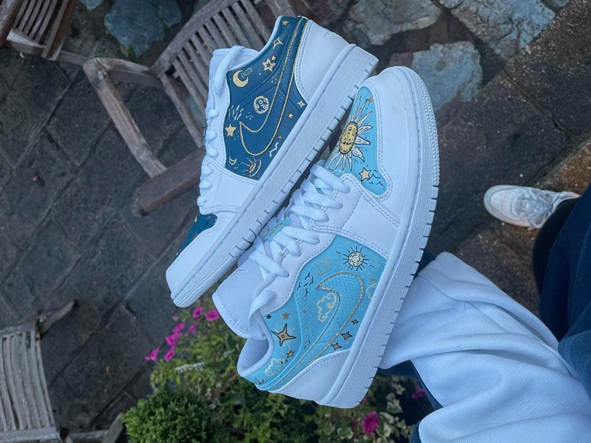 Moon Stars And Sun Custom Air Jordan 1 – SHECUSTOMIZE