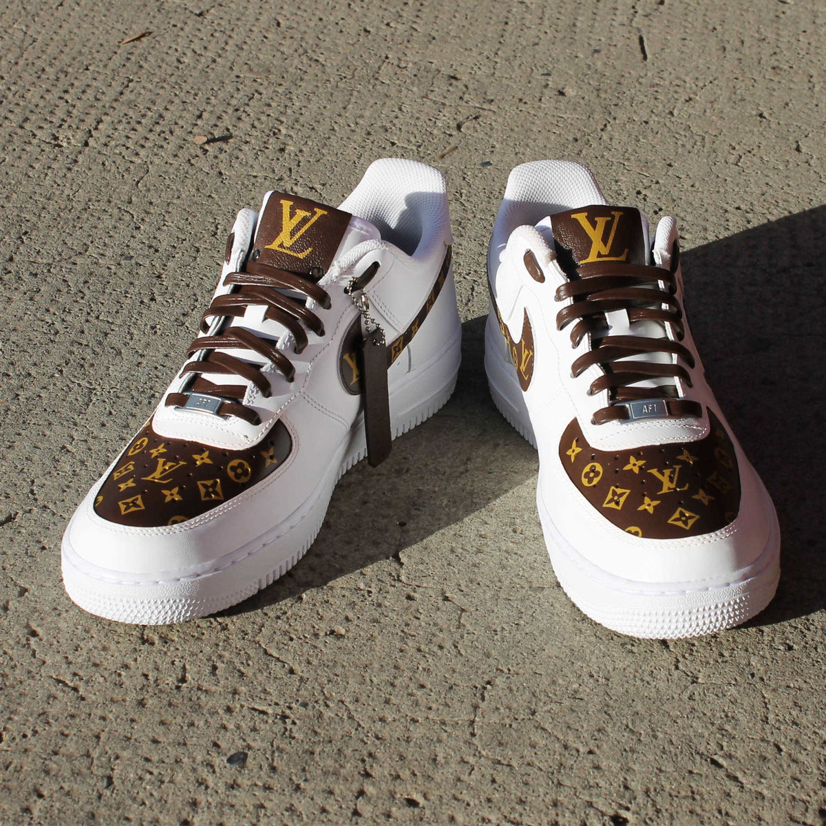 Real Color LV Custom Air Force 1 – SHECUSTOMIZE