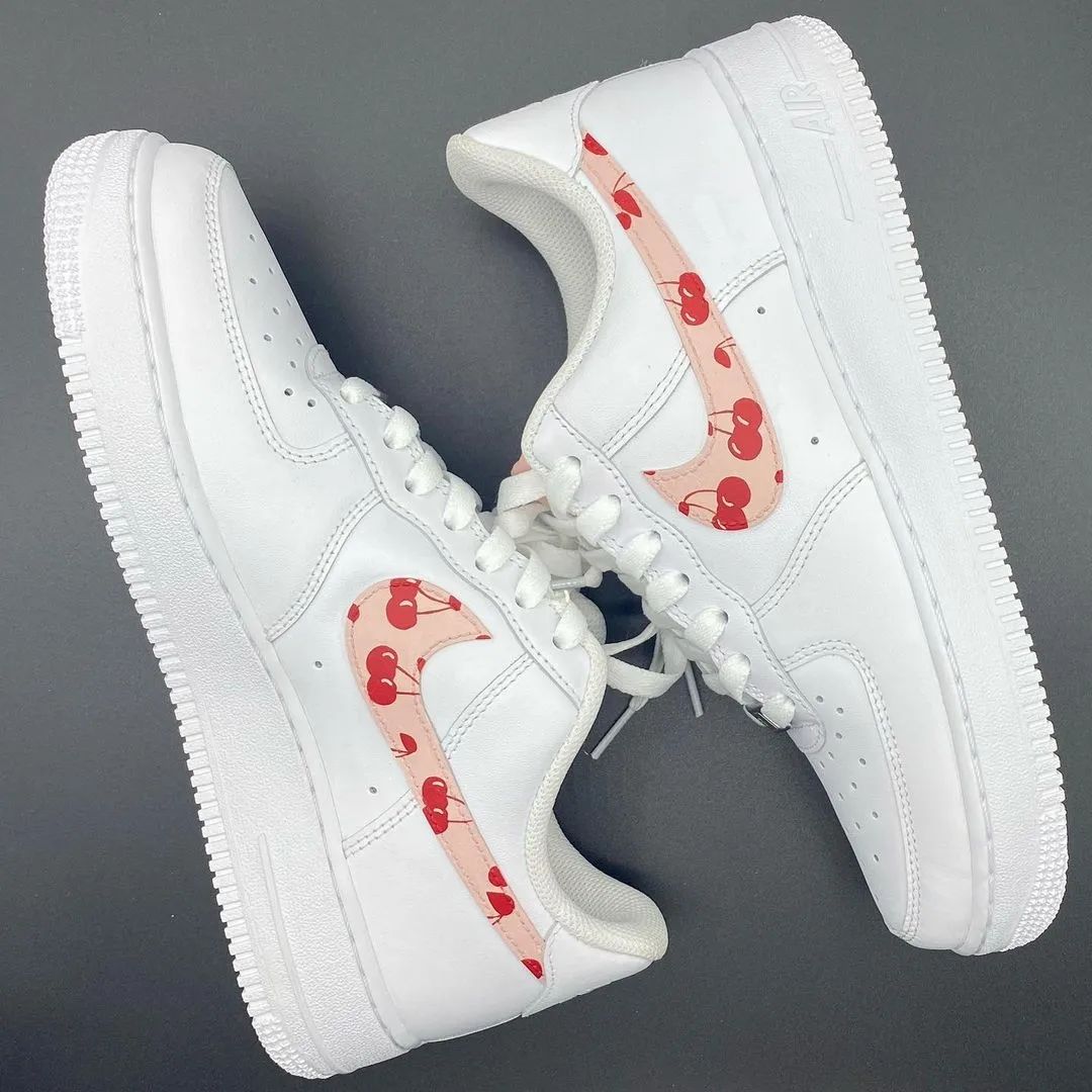 Pink Cherry Custom Air Force 1 – SHECUSTOMIZE