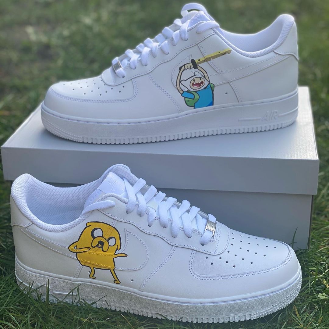 Adventure Time Custom Air Force 1’s – SHECUSTOMIZE