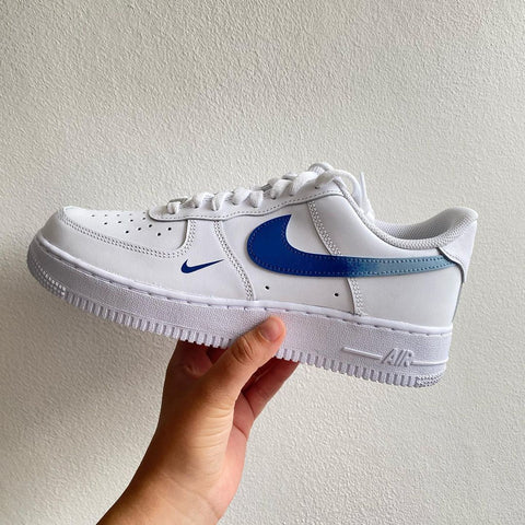 Custom Air Force 1 Blue Gradient – SHECUSTOMIZE