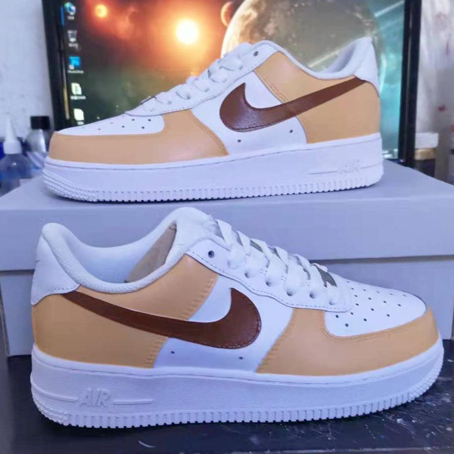 Custom Air Force 1 Brown – SHECUSTOMIZE