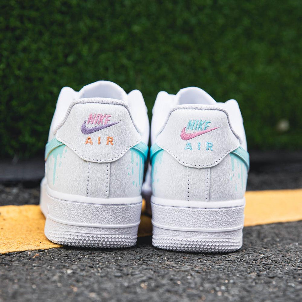 Drip Colorful Air Force 1s Custom Shoes Sneakers – SHECUSTOMIZE