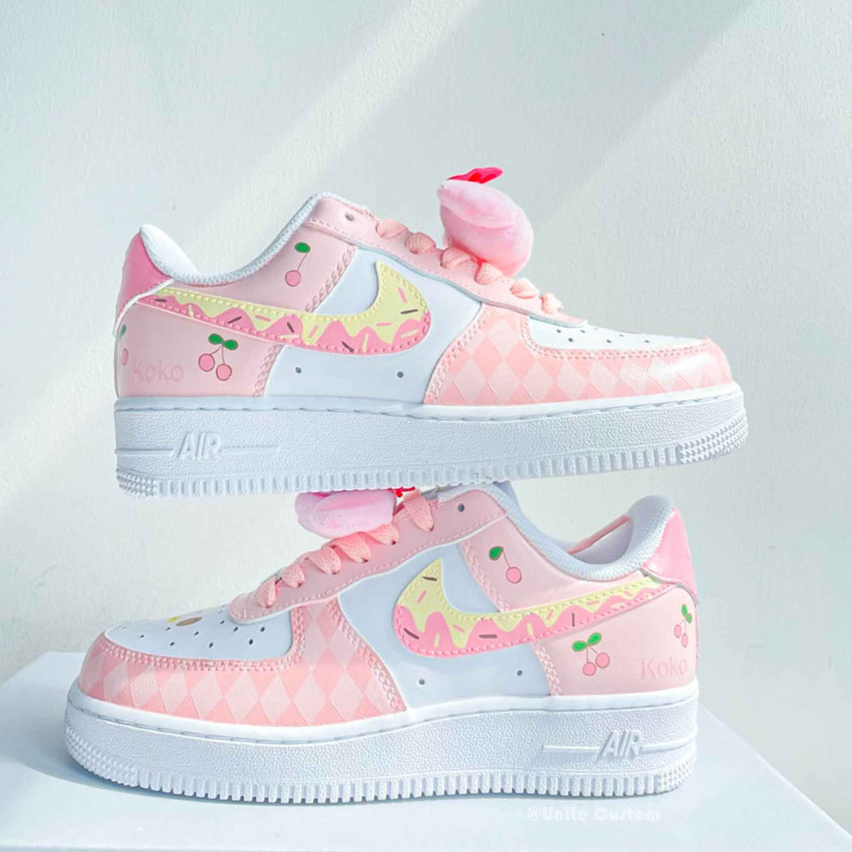 Melody Pink Custom Air Force 1 – SHECUSTOMIZE