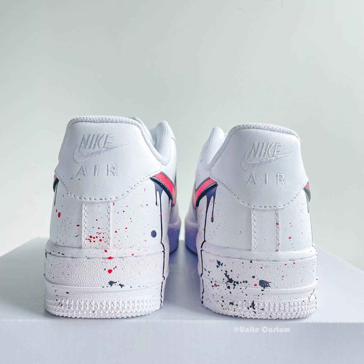 Red Drip Custom Air Force 1 – SHECUSTOMIZE